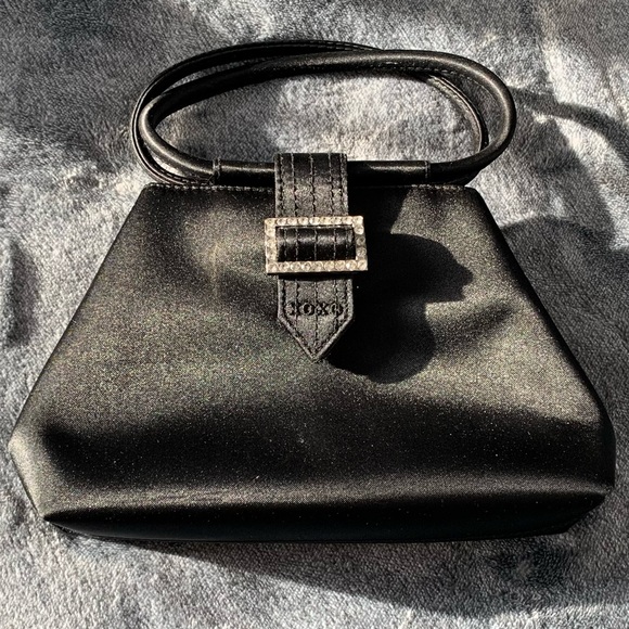XOXO | Bags | Xoxo Little Party Handbag Black Fabric With Rhinestone ...